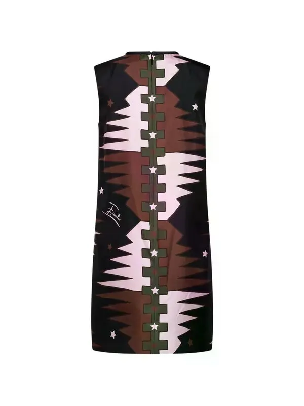 Emilio Pucci Valdimontone Print Silk Dress