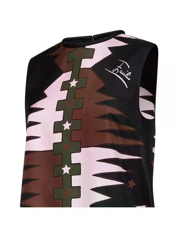 Emilio Pucci Valdimontone Print Silk Dress