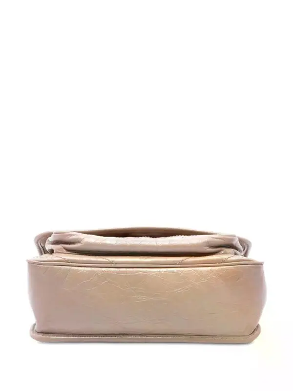 Saint Laurent 2019 Medium Crinkled Calfskin Niki Shoulder Bag - Neutrals