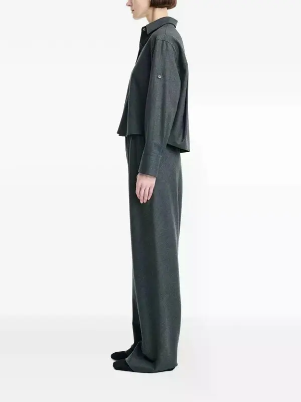 Maria Mcmanus Button-sleeve Cropped Shirt