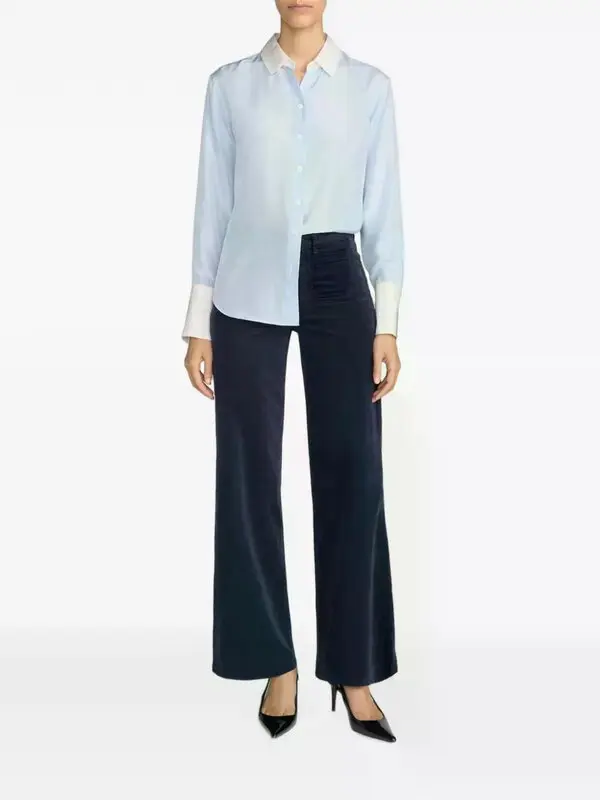 FRAME Corduroy Patch-pocket Trousers - Blue