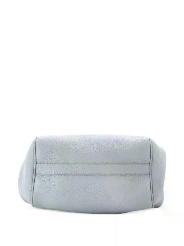 Celine Folded Cabas Leather Small Tote Bag - Blue
