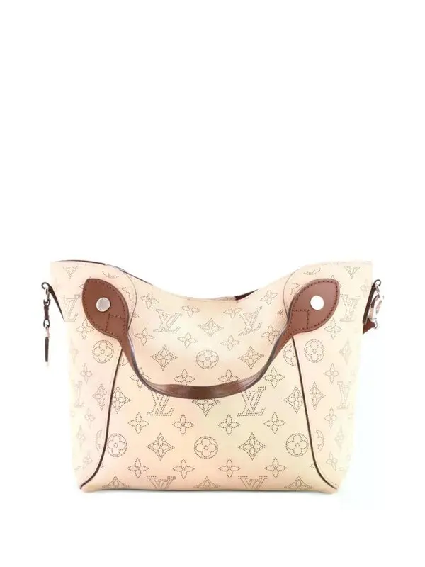 LOUIS VUITTON Hina Handbag Mahina Leather Pm Shoulder Bag - Brown