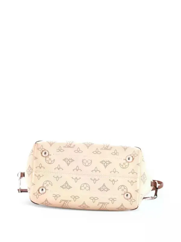LOUIS VUITTON Hina Handbag Mahina Leather Pm Shoulder Bag - Brown