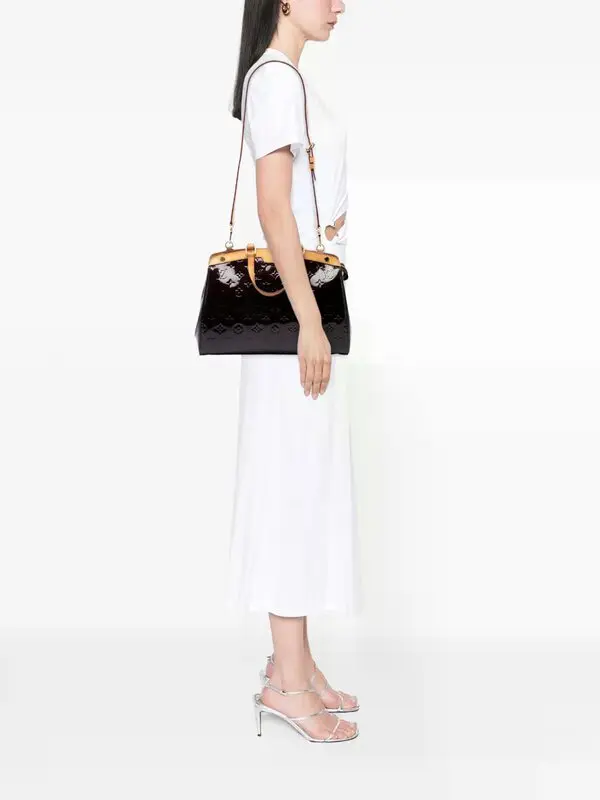 LOUIS VUITTON 2013 Monogram Vernis Brea Mm Satchel