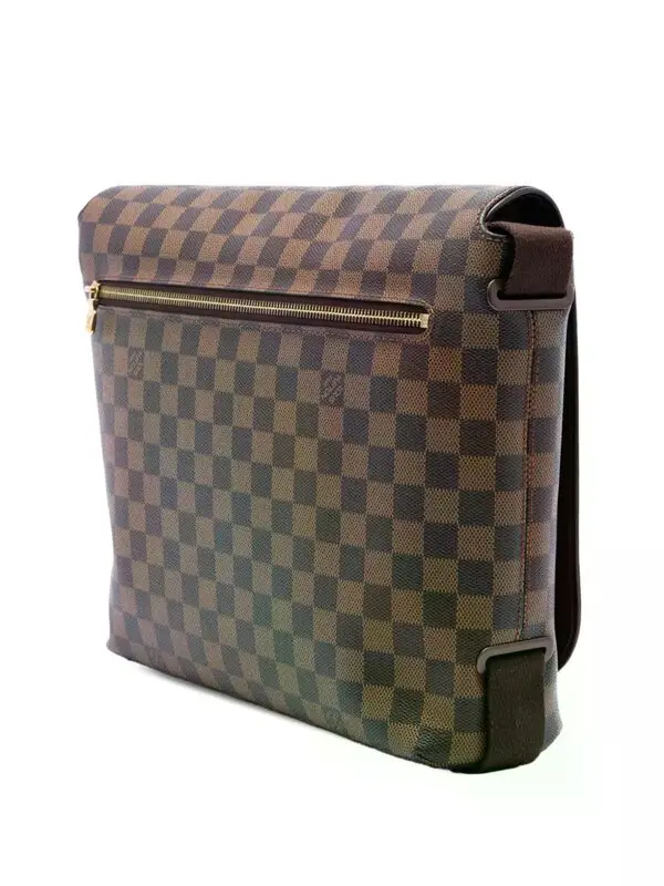 LOUIS VUITTON 2009 Damier Ebene Brooklyn Mm Crossbody Bag