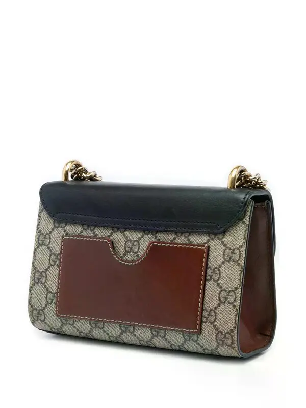 Gucci 2016-2026 Small Gg Supreme Padlock Crossbody Bag - Neutrals
