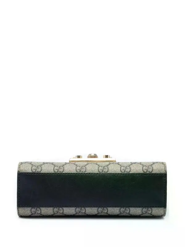 Gucci 2016-2026 Small Gg Supreme Padlock Crossbody Bag - Neutrals