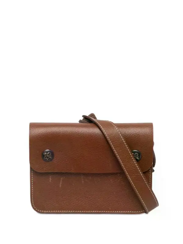 Hermès 1985 Courchevel Pochette Green Waist Bag Belt Bag