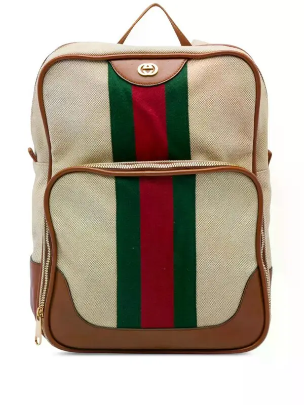 Gucci 2016-2026 Canvas Web Backpack