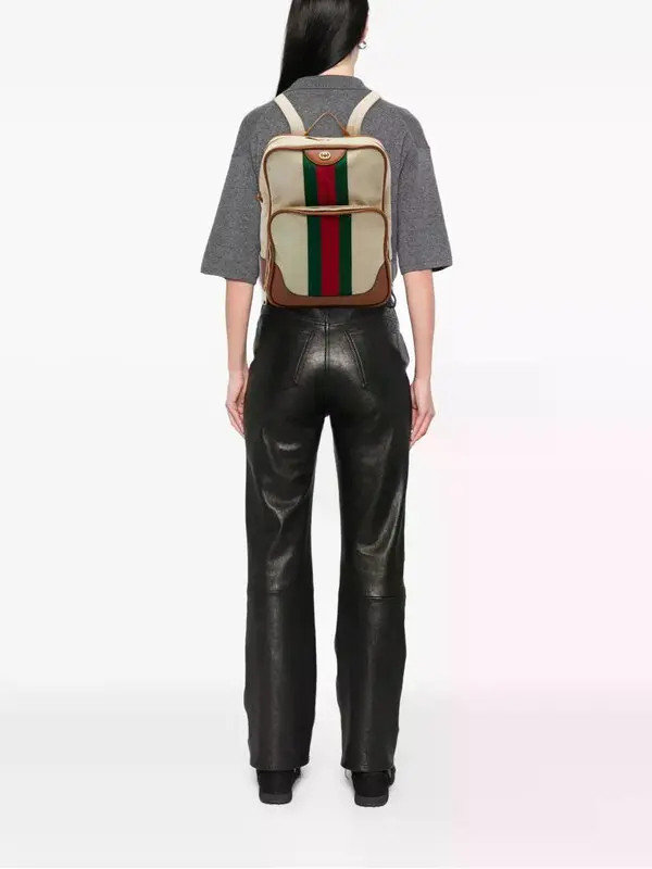 Gucci 2016-2026 Canvas Web Backpack