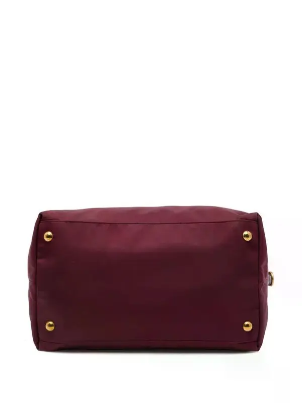 Prada 2013-2026 Saffiano Trimmed Tessuto Satchel
