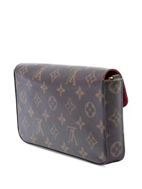 LOUIS VUITTON 2018 Monogram Pochette Felicie Crossbody Bag - Brown