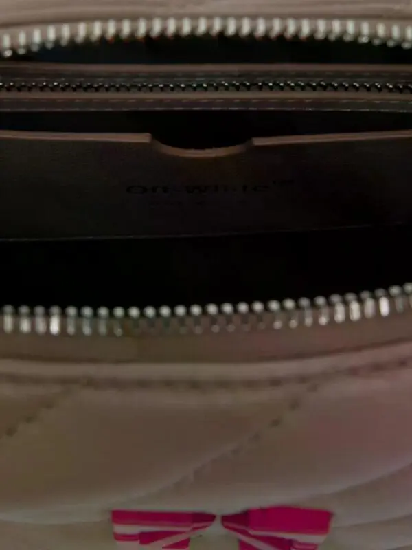 Off-White 2022 Matelasse Lambskin Jackhammer Camera Bag Crossbody Bag