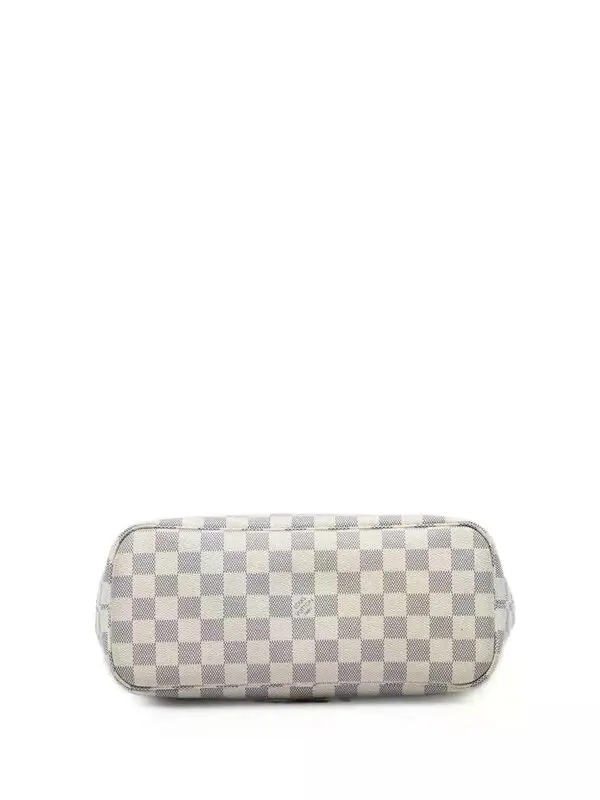 LOUIS VUITTON 2010 Damier Azur Neverfull Pm Tote Bag