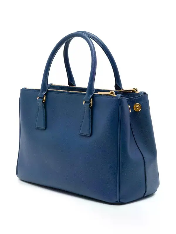 Prada 2010-2026 Small Saffiano Lux Galleria Double Zip Satchel