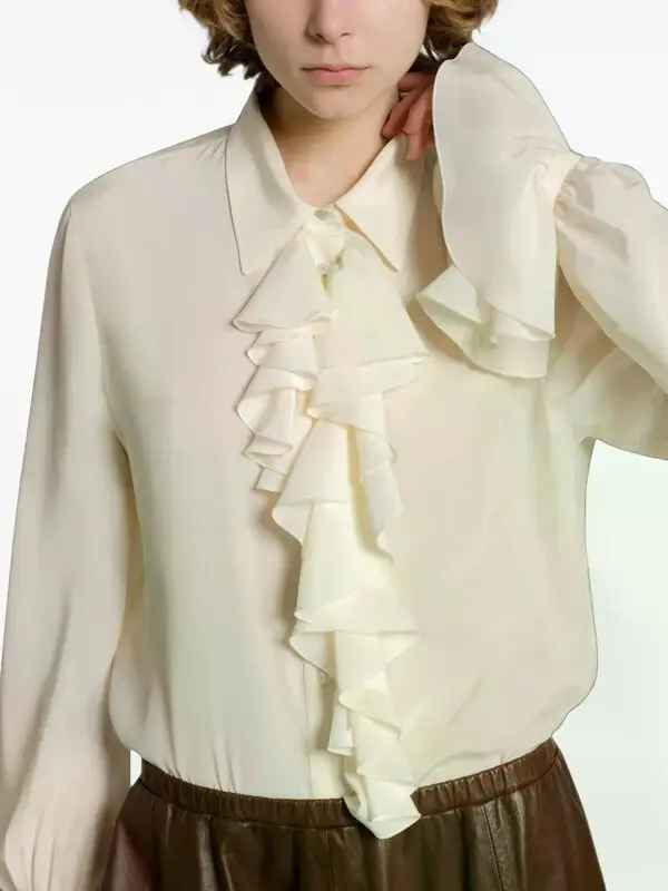 Alberta Ferretti Ruffled Shirt
