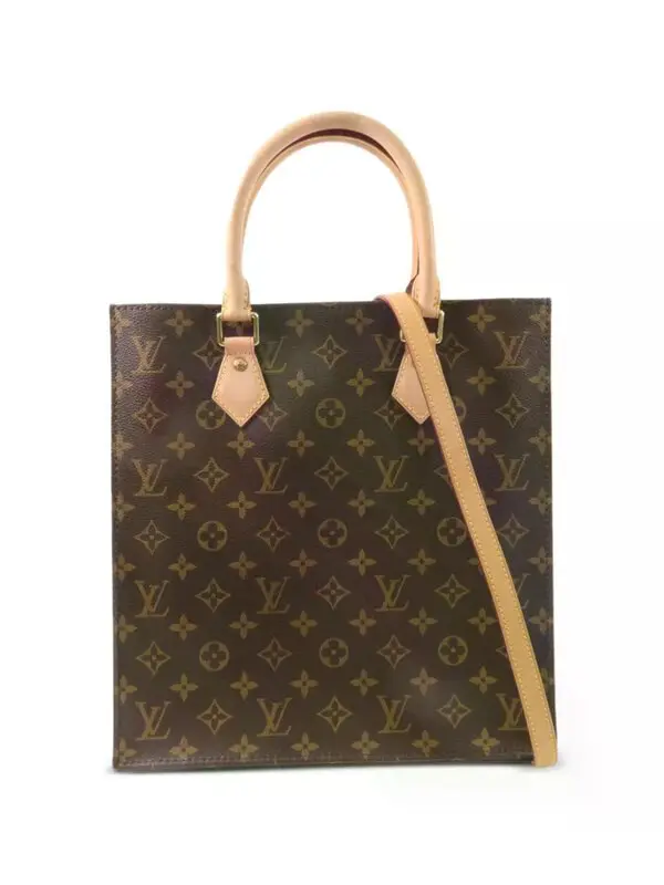 LOUIS VUITTON Pm Monogram Sac Plat Tote Bag - Brown