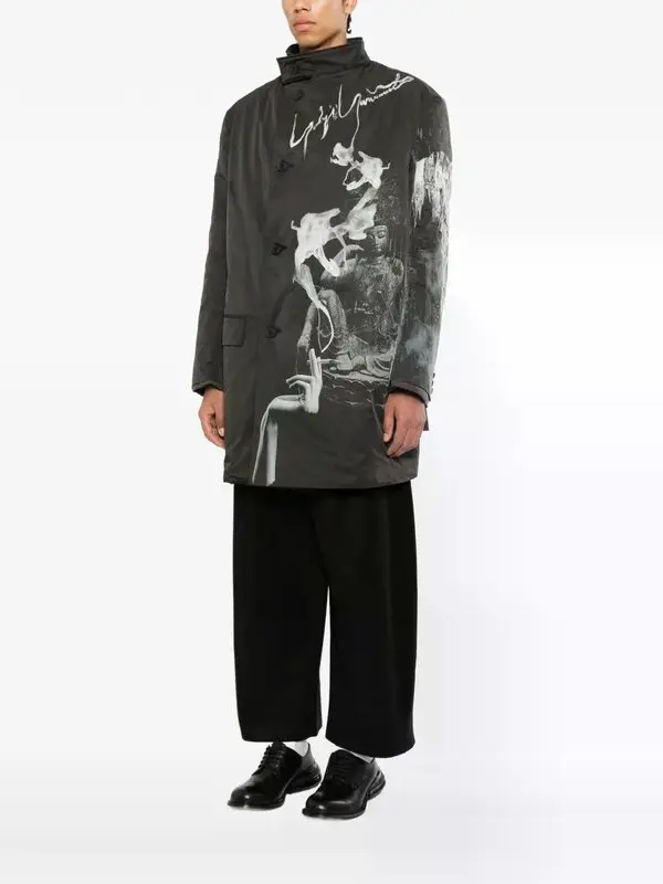Yohji Yamamoto Smoking Gothic Print Jacket