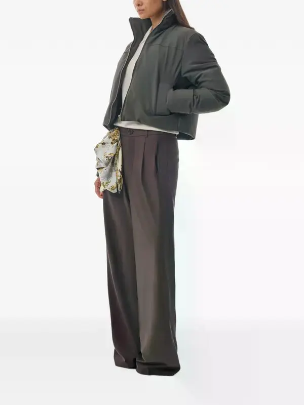 MEGUSTA Water-repellent Cropped Down Jacket