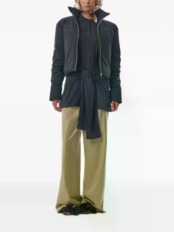 MEGUSTA Water-repellent Cropped Down Jacket - Black