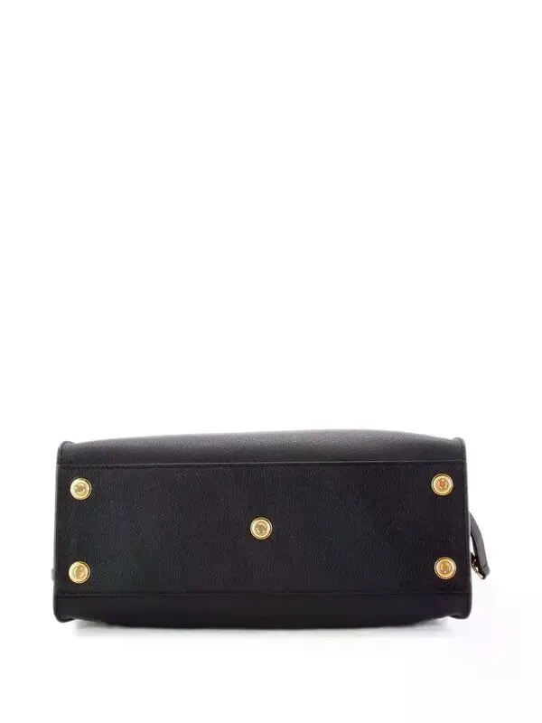 LOUIS VUITTON On My Side Leather With Monogram Canvas Mm Tote Bag