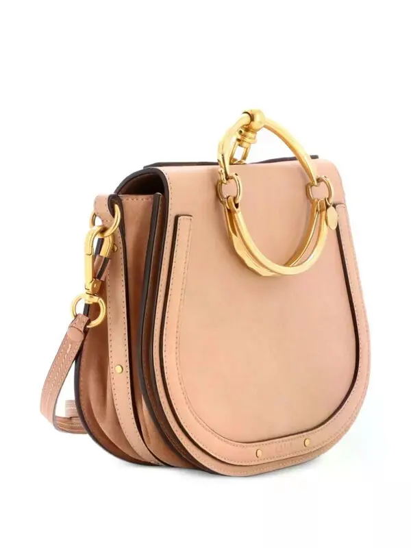 Chloé Nile Leather Medium Crossbody Bag - Neutrals