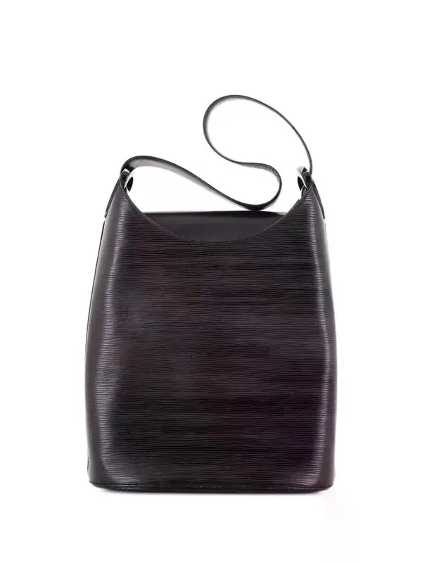 LOUIS VUITTON Verseau Handbag Epi Leather Hobo Bag - Black