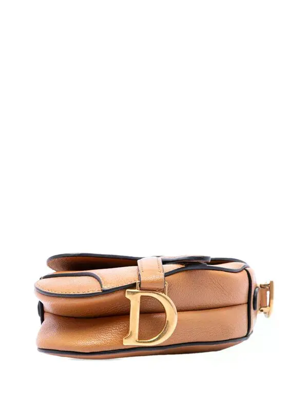 Dior 2021 Micro Goatskin Saddle Bag Satchel
