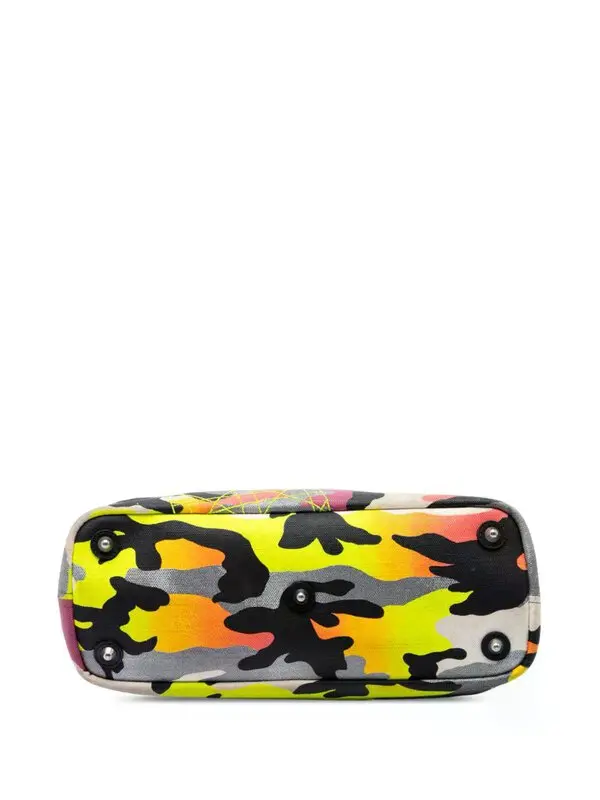 Dior 2011 Anselm Reyle Medium Canvas Camouflage Tote Bag