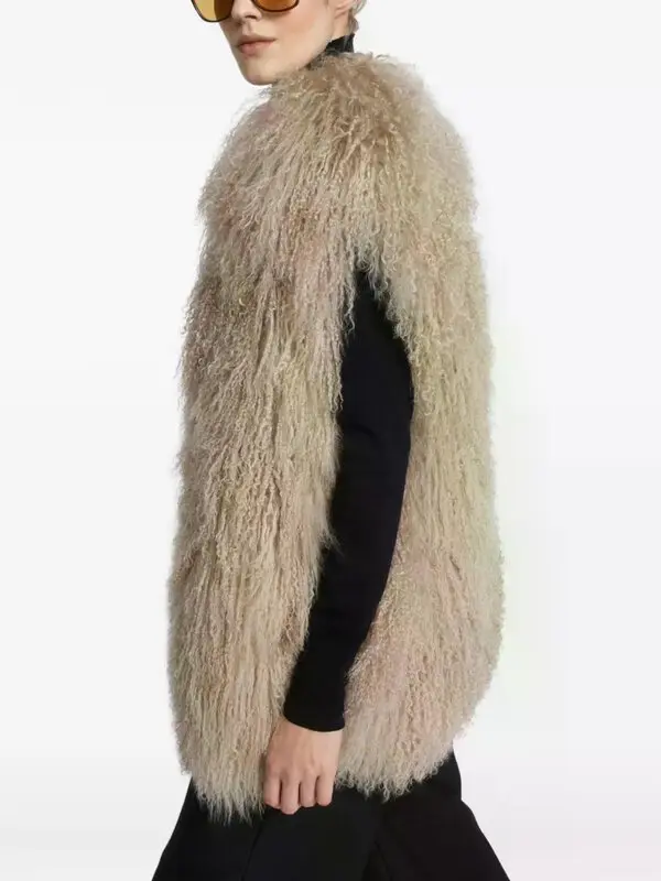 YVES SALOMON Shearling Sleeveless Gilet