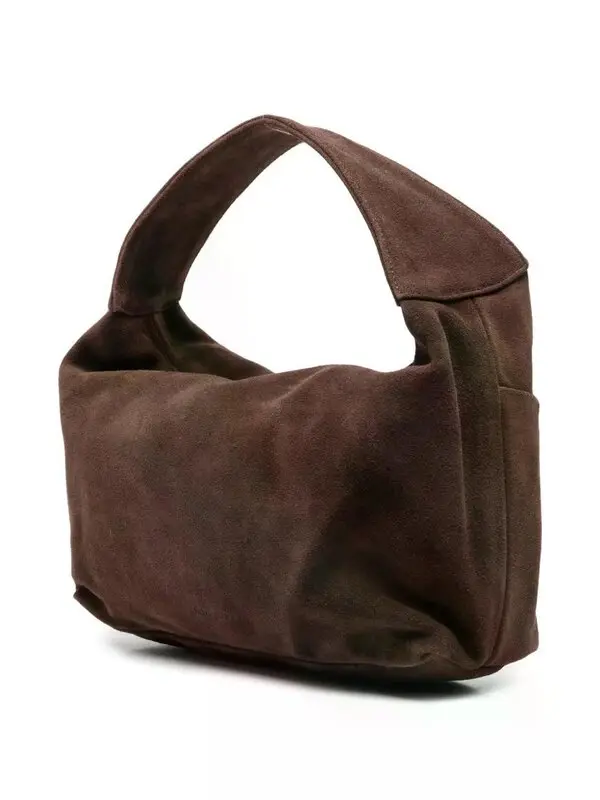 Gimaguas Suede Slip-pocket Tote Bag - Brown