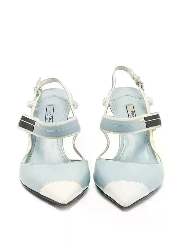 Prada Pointed Toe Slingback Pumps
