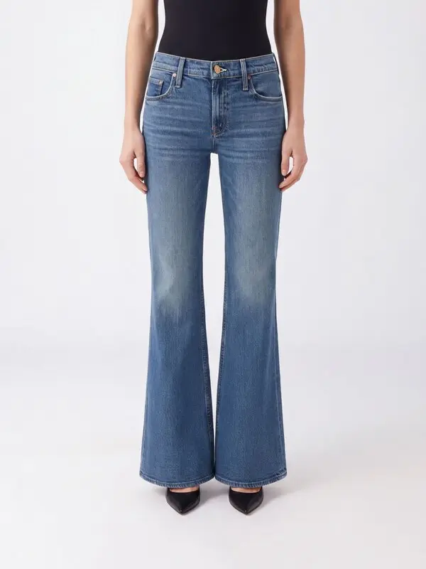 MOTHER The Kick It Low-rise Flare Jeans In Stretch - Denim