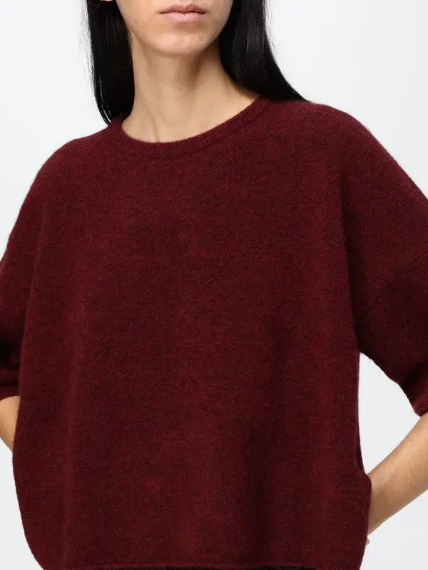 Filippa K Cotton Crew-neck T-shirt With Short Sleeves And Tonal Logo - Red