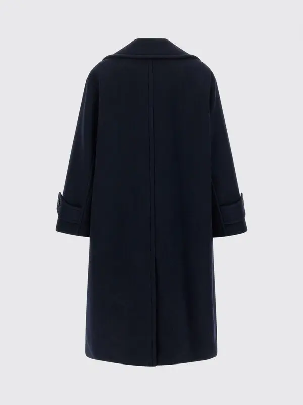 Chloé Knee-length Double-breasted Virgin Wool Coat With Relaxed Fit