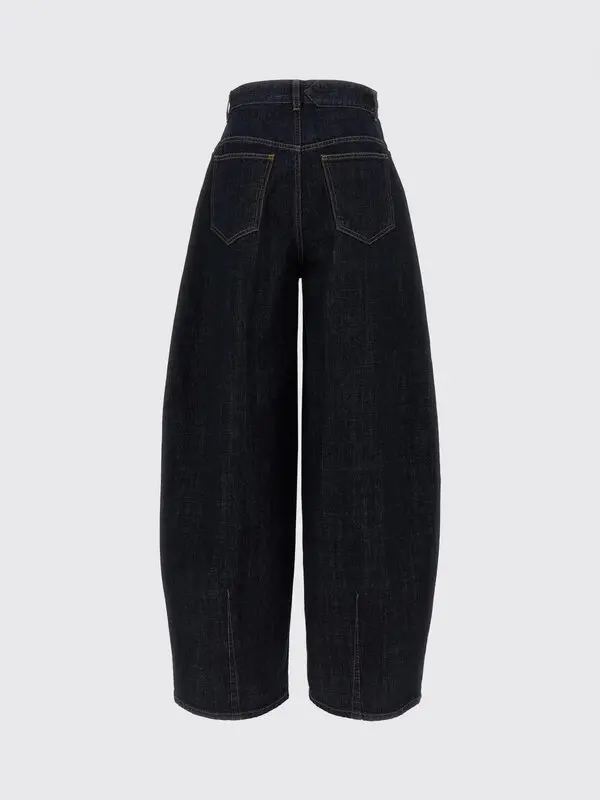 Jacquemus Le De-nîmes Ovalo High-waisted Baggy Fit Cotton Denim Jeans