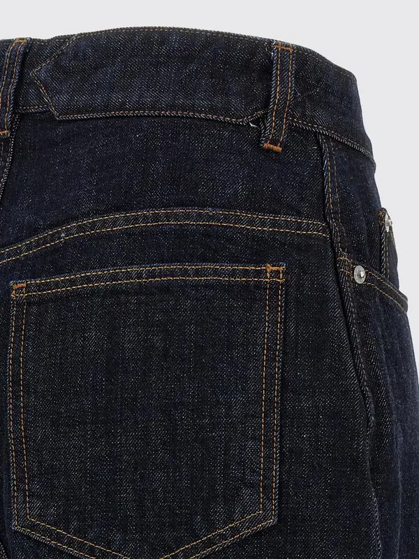 Jacquemus Le De-nîmes Ovalo High-waisted Baggy Fit Cotton Denim Jeans