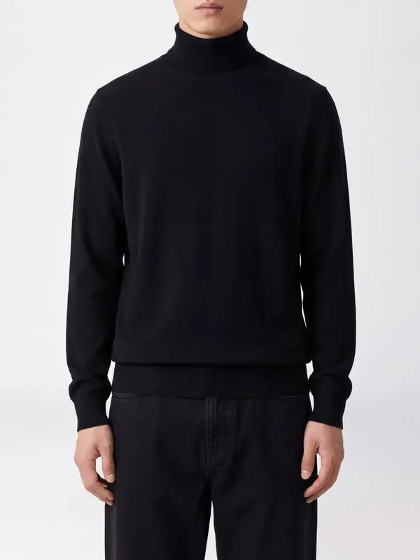 DRUMOHR Turtleneck Sweater In A Fine Wool Blend With Ribbed Trims