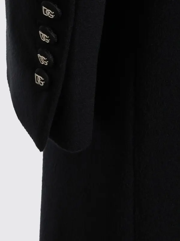 Dolce & Gabbana Long Single-breasted Coat In Pure Virgin Wool With Classic Lapels