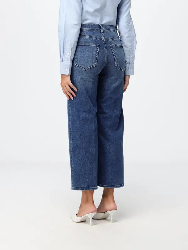 FRAME Le Slim Palazzo High-waisted Cropped Wide-leg Jeans