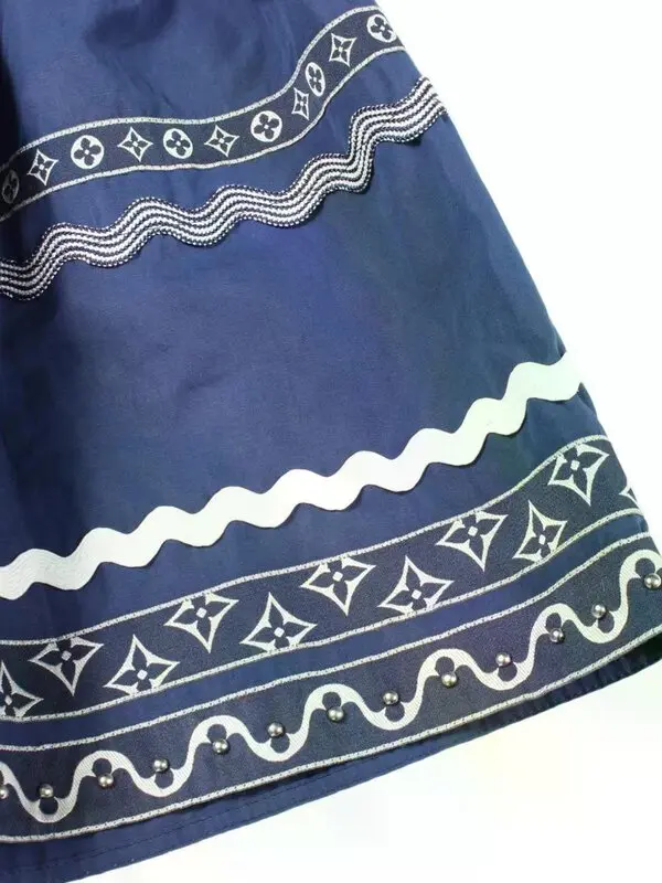 LOUIS VUITTON 2020s Monogram Tiered Miid Skirt
