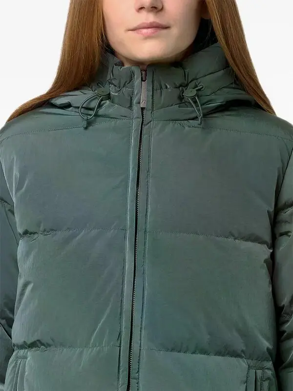 K-WAY Quilted-hooded Puffer Jacekt