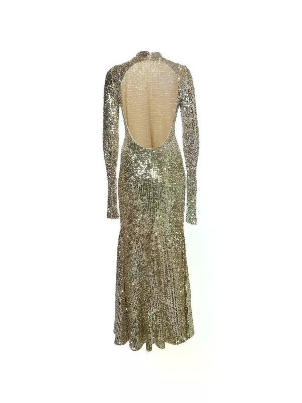 Sportmax Sequinned Open-back Maxi Dress