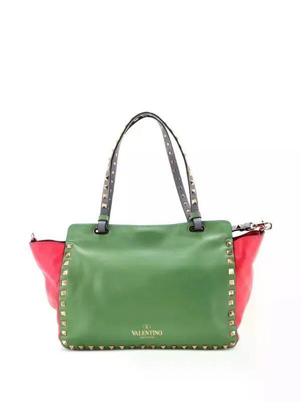 Valentino Garavani Rockstud Soft Leather Small Tote Bag - Multicolour