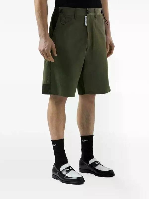 Gcds Colour-block Drawstring Cargo Shorts