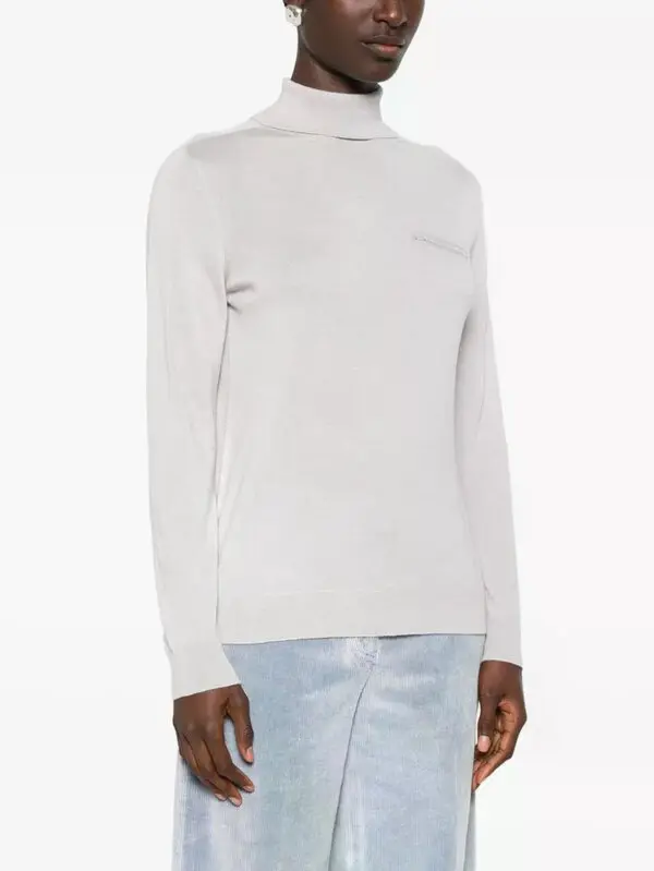Peserico Monili-trim Roll-neck Sweater