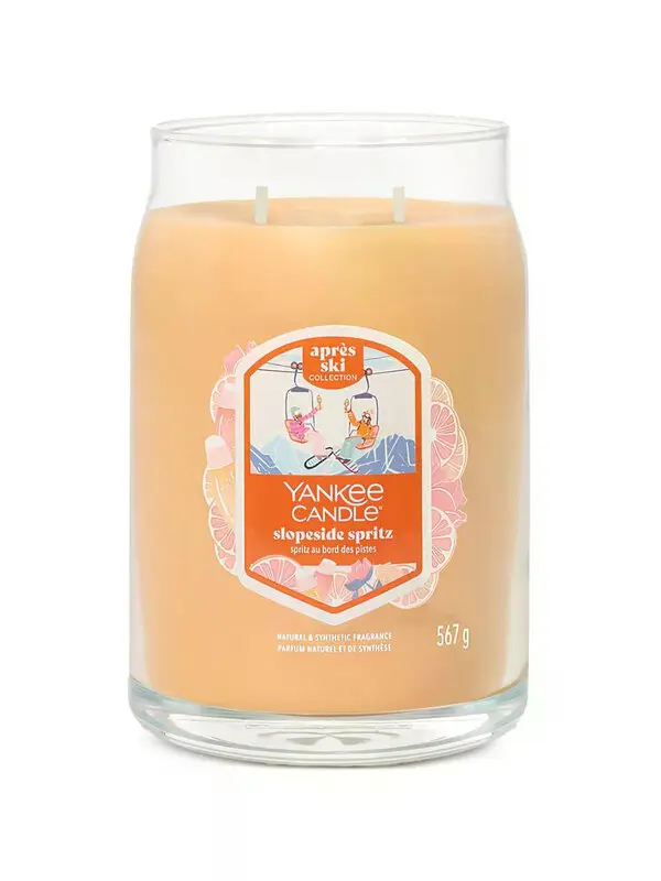 YANKEE CANDLE Slopeside Spritz Large Jar 2 Wicks Candle - Orange