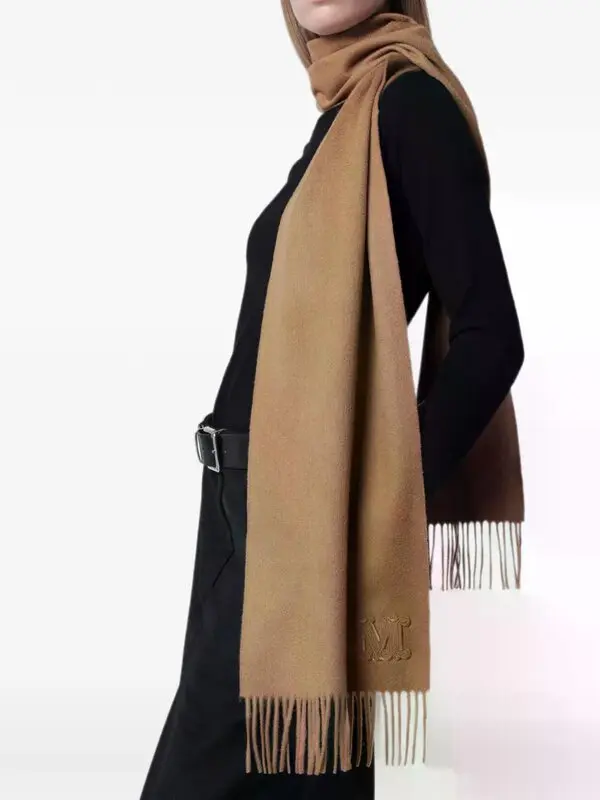 Max Mara Cashmere Fringed Scarf