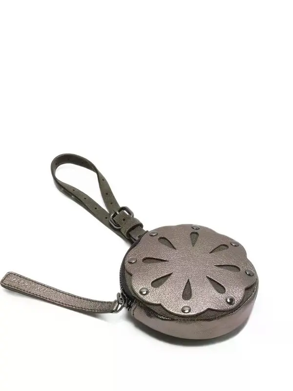Malìparmi Die-cut Leather Pouch - Grey